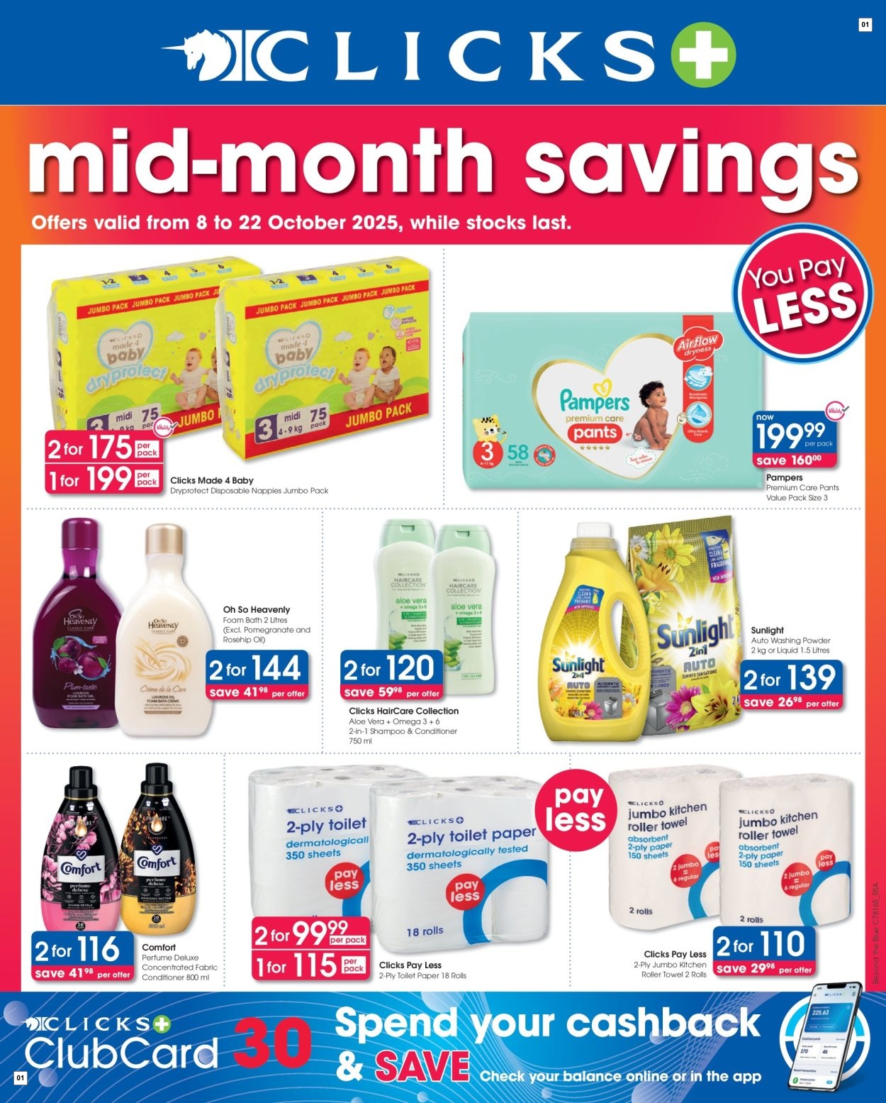 Clicks Catalogue 8 Oct–22 Oct – 44 pages
