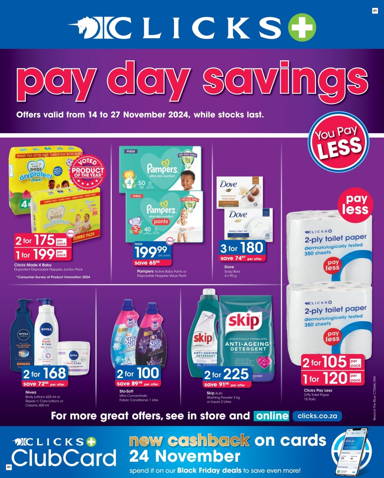 Clicks Catalogue 14 Nov–27 Nov – 48 pages