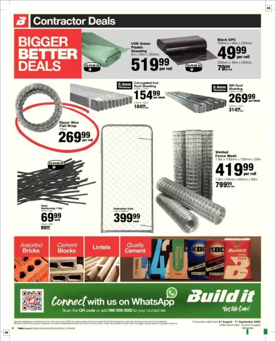 Build It Catalogue 21 Aug–17 Oct – 8 pages