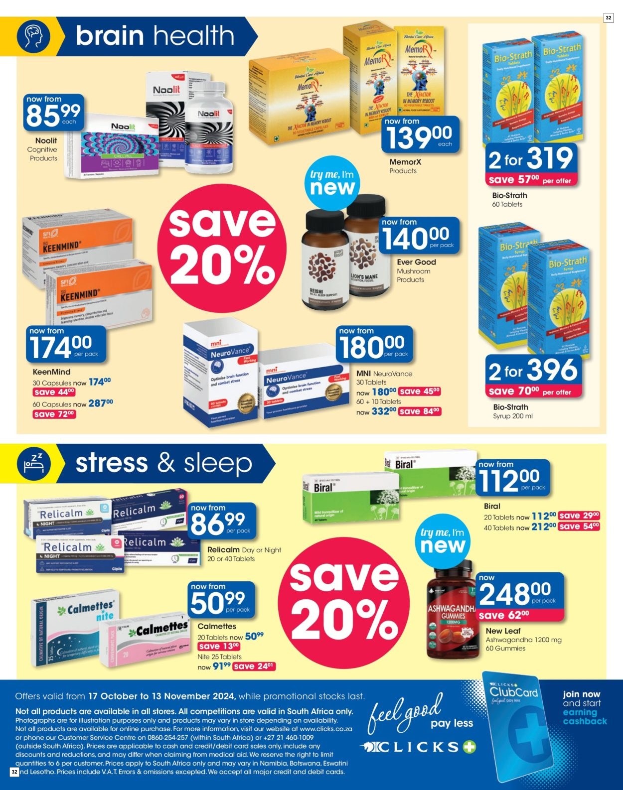 Clicks Catalogue 17 Oct–13 Nov – 32 pages