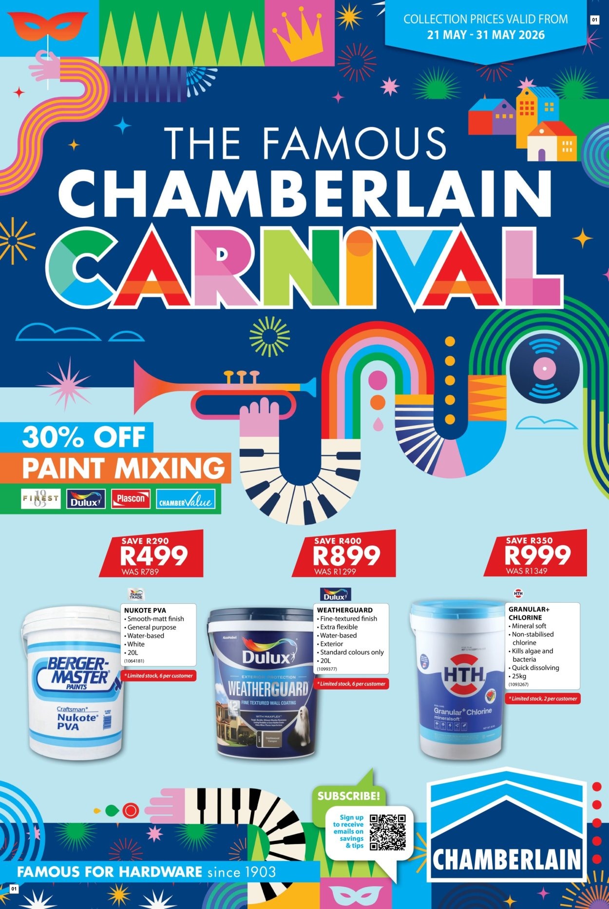 Chamberlain Specials this week – 2 catalogues live now
