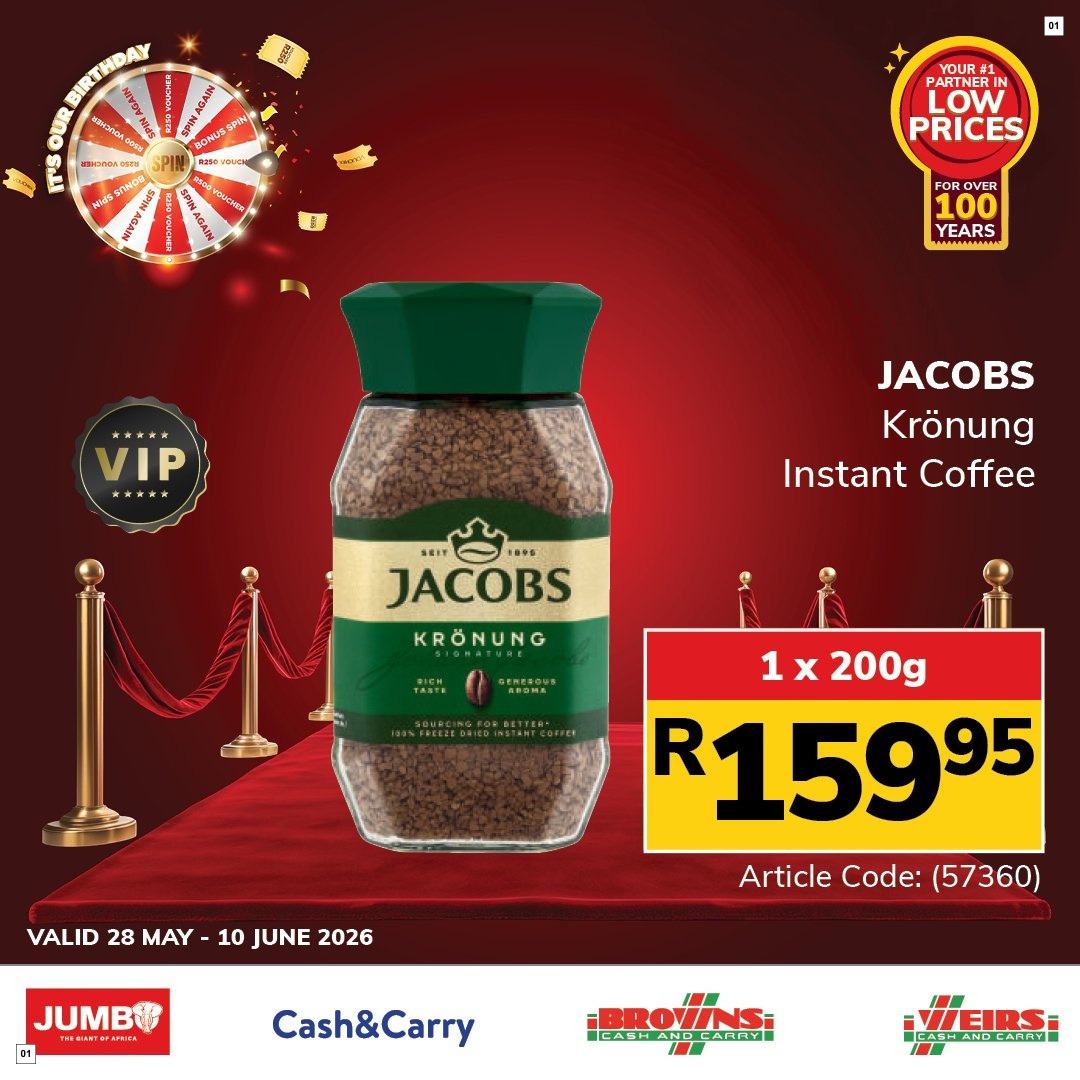 Jumbo Cash And Carry Catalogue 28 May–10 Jun – 7 pages